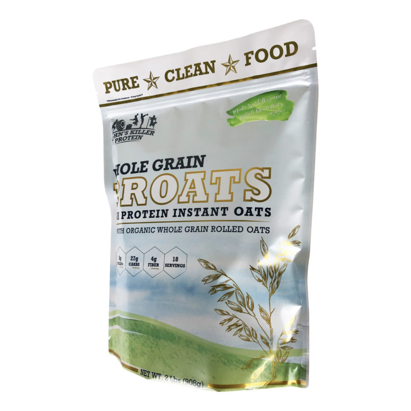 PROATS - high protein organic oats. Unsweetened - John's Killer Protein®